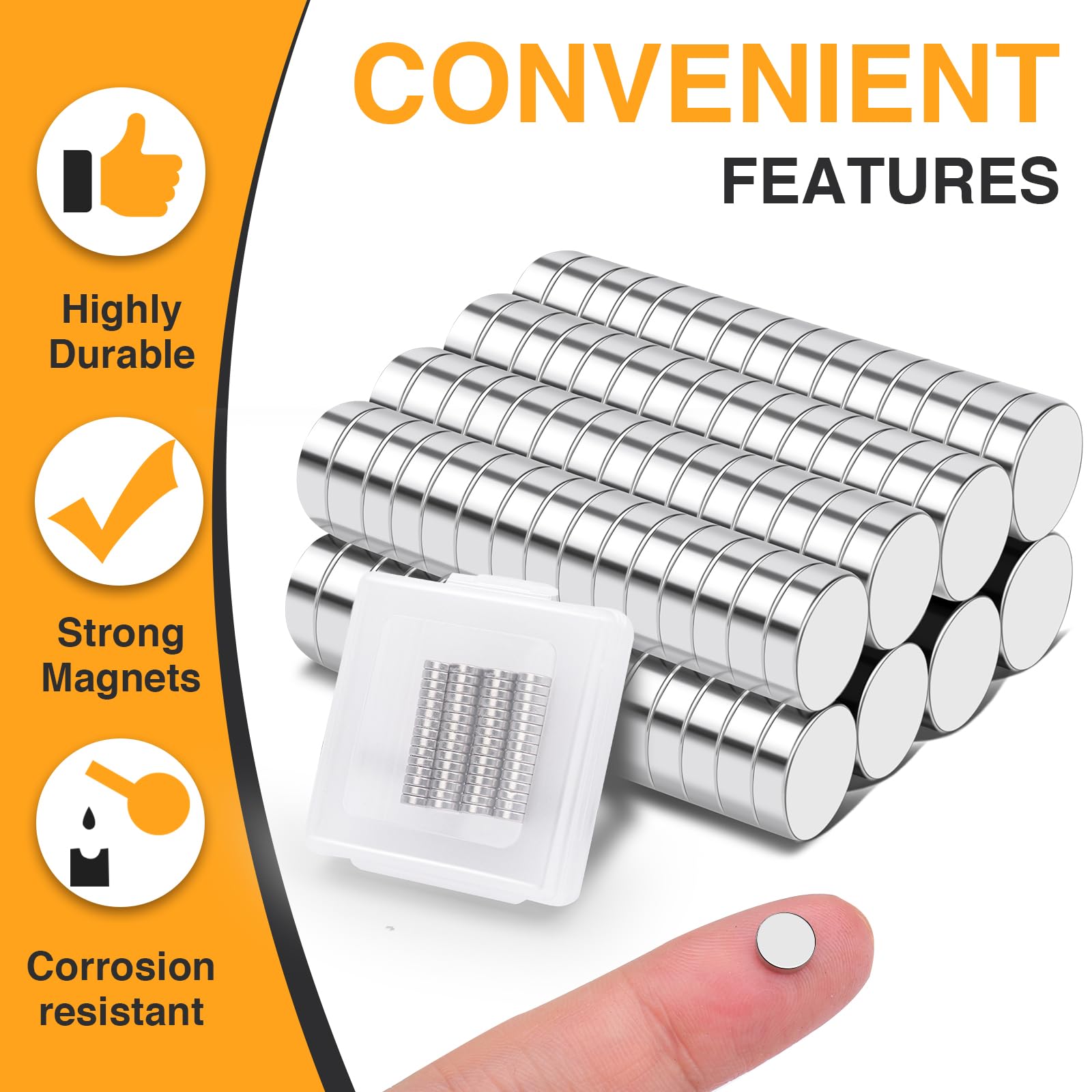Snapklik.com : 200Pcs Small 6x2mm Neodymium Magnets, Rare Earth Magnets ...