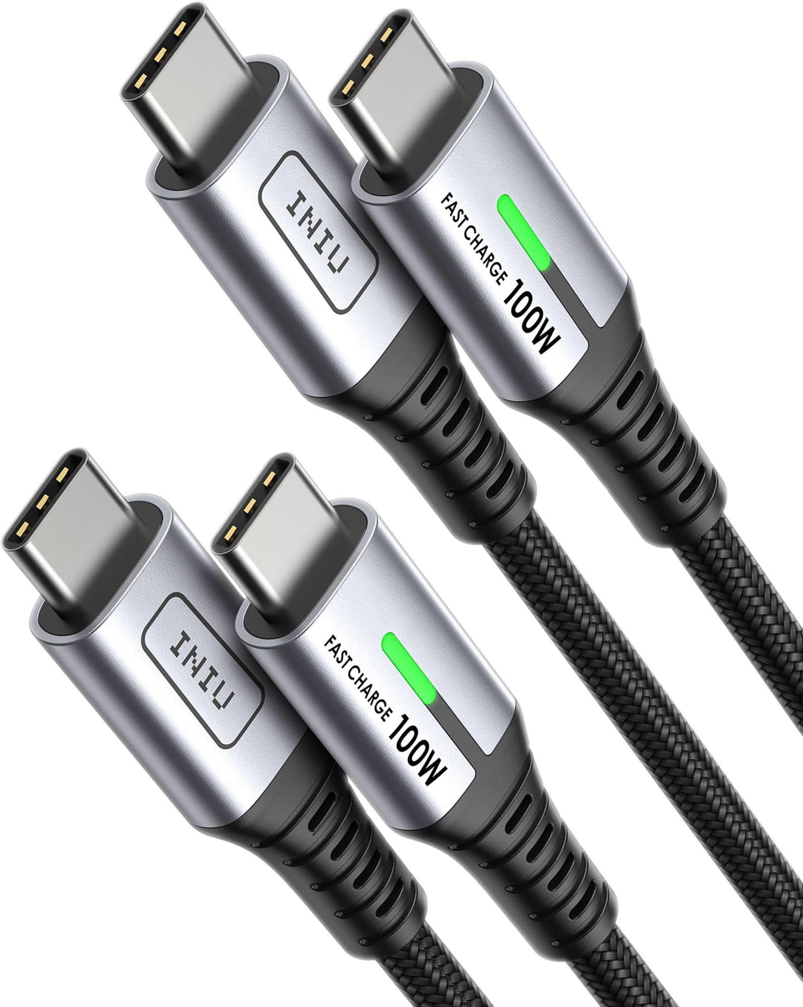 INIU USB C to USB C Cable, 100W [2-Pack/2m+2m] PD Fast Charging Type C ...