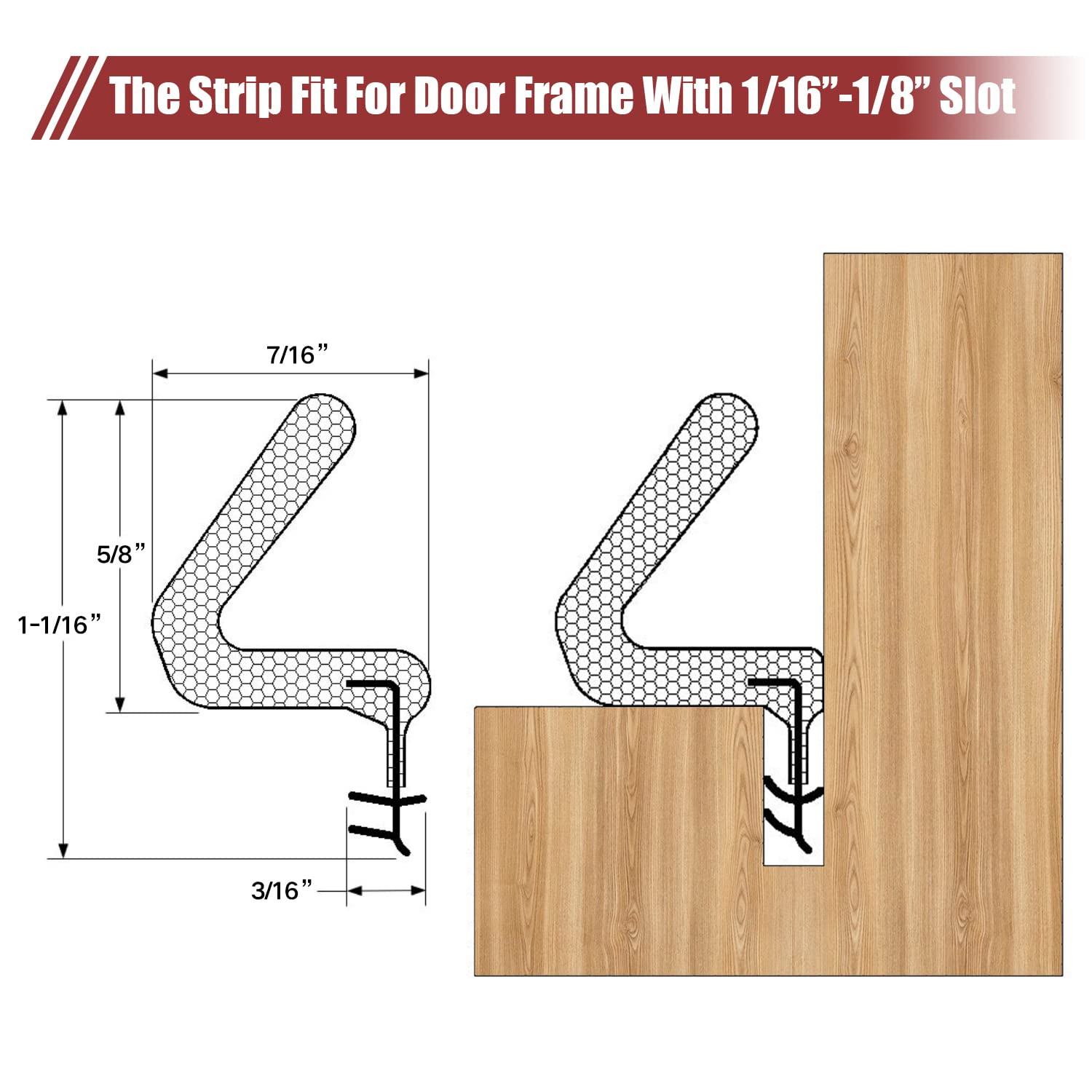 Snapklik.com : Door Weather Stripping