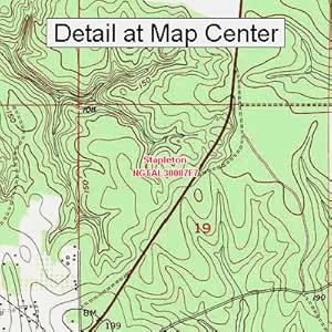 Amazon.com : USGS Topographic Quadrangle Map - Stapleton, Alabama ...