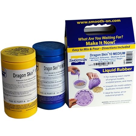 Amazon.com: Smooth-On Dragon Skin 20 Mold Making Silicone Rubber ...