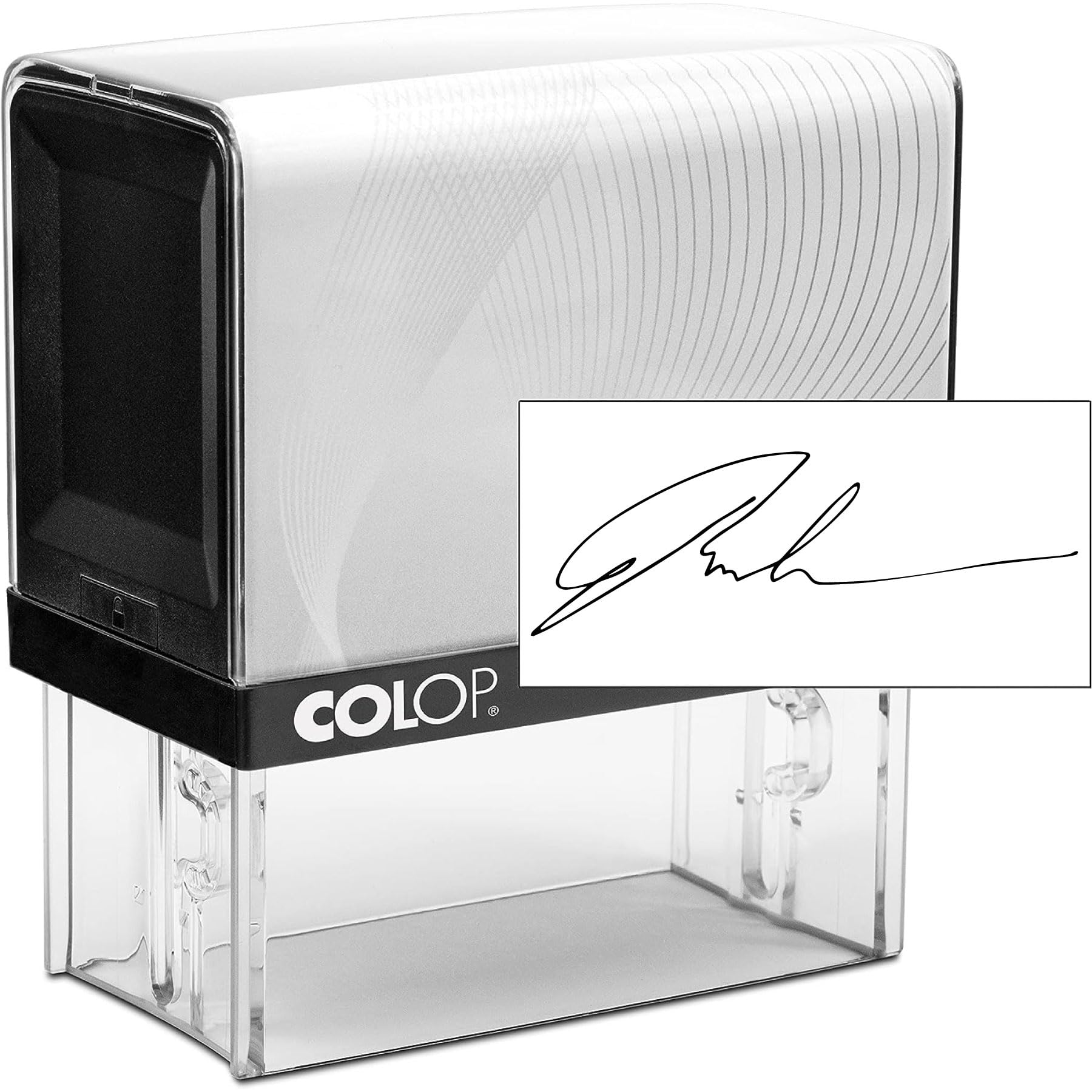 Amazon.com : COLOP Extra Large Size Self Inking Custom Signature Stamp ...