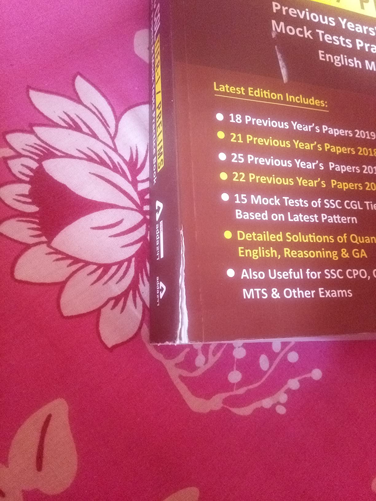 100 SSC CGL Books for Tier-I Previous Year Question Papers | English ...