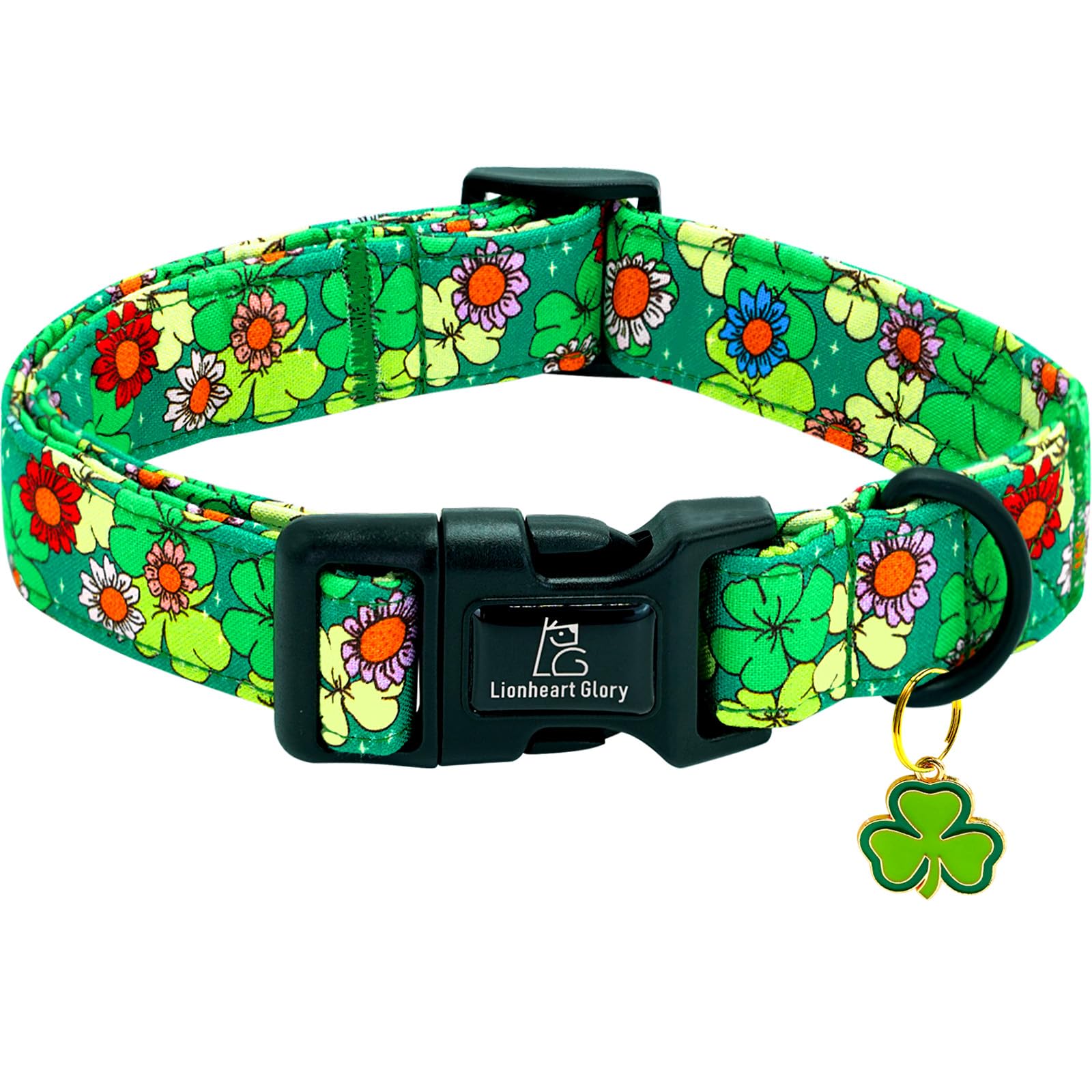 Amazon.com : Lionheart glory St. Patrick's Day Dog Collar-Lucky Clover ...