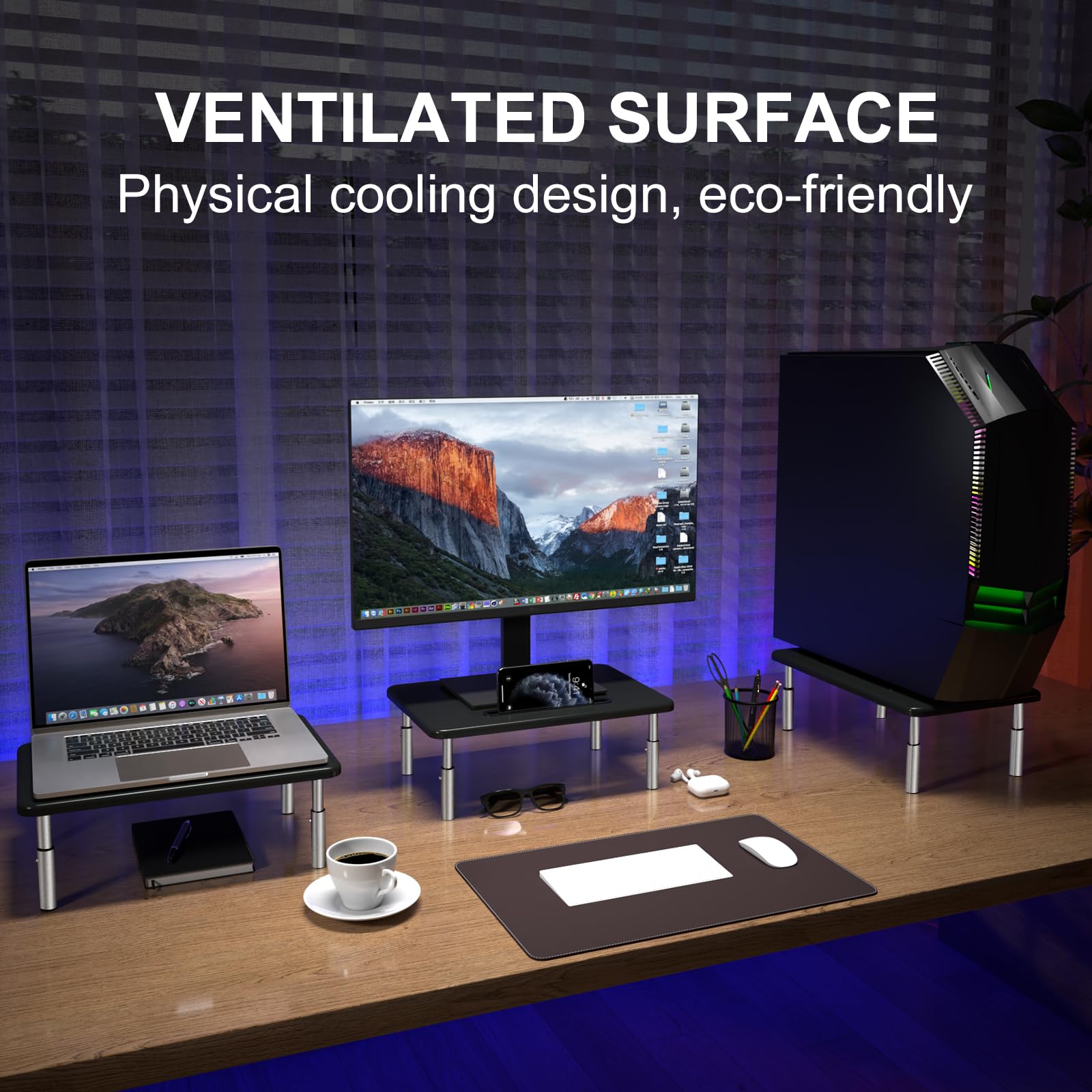 Snapklik.com : Suptek Monitor Laptop Stand,Monitor Laptop Stand Riser ...