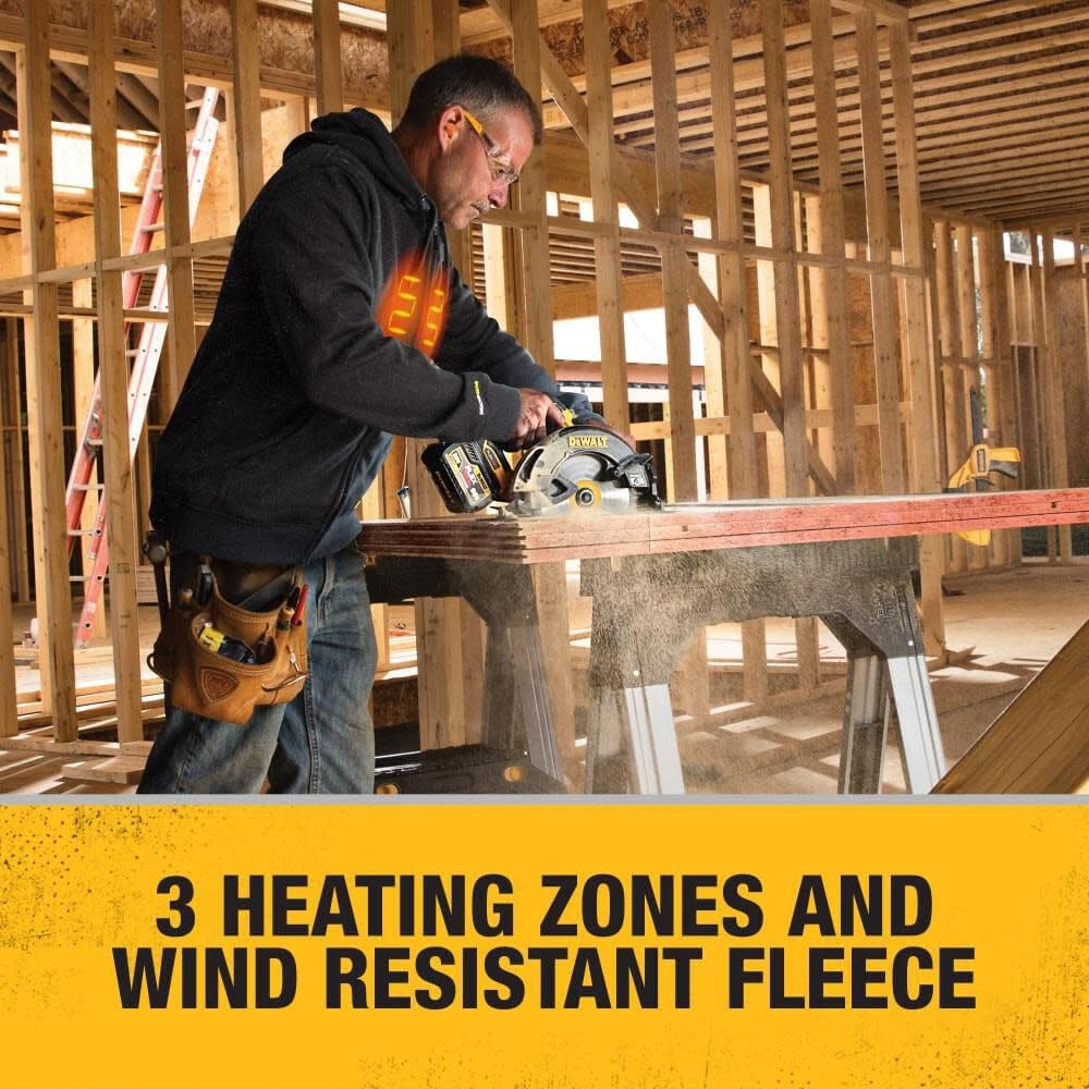 Dewalt Max Bare Hooded Heated Jacket Dchj067B Polyester Unisex
