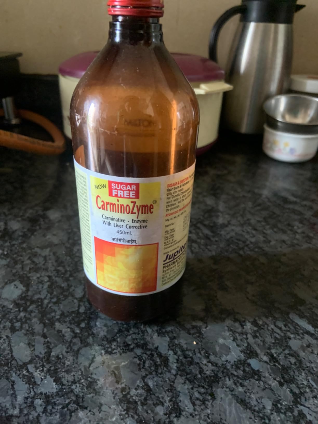 Carminozyme Syrup 450 Ml - Liquid : Amazon.in: Health & Personal Care