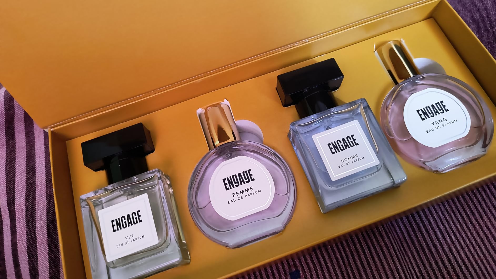 Buy Engage Luxury Perfume Unisex Gift Pack for Men + Women, Travel ...