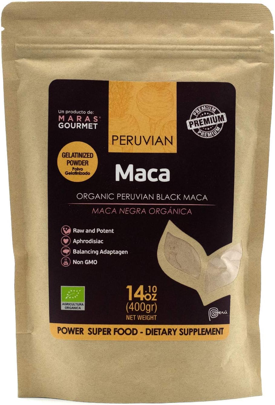 Amazon.com: MARAS GOURMET | Organic Peruvian Black MACA (Gelatinized ...