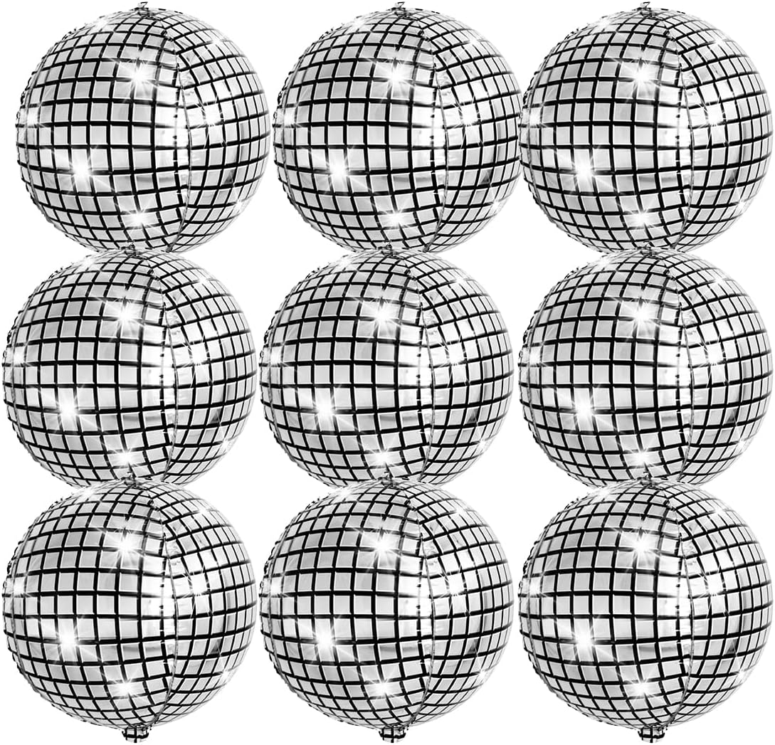 Globos de Discoteca, 4D Globos Metálicos de Espejo Grande de Plata ...