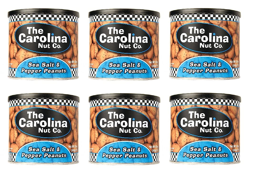 Amazon.com : Carolina Nut 11008 Peanuts, Sea Salt & Pepper, 12-oz ...