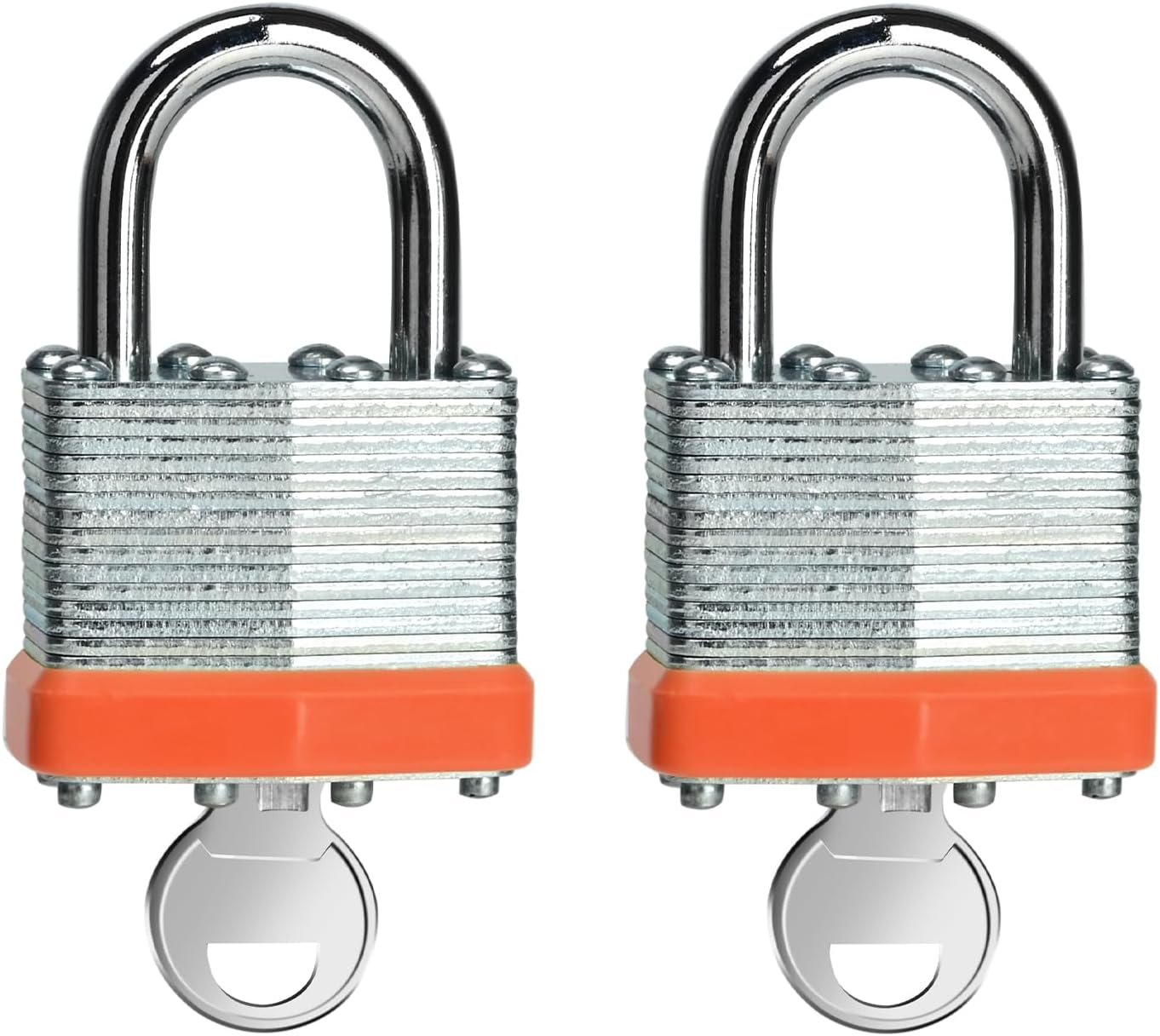 Fu Volante Laminated Steel Key Lock, 1-9/16 in. Wide Body, 2 Padlocks ...