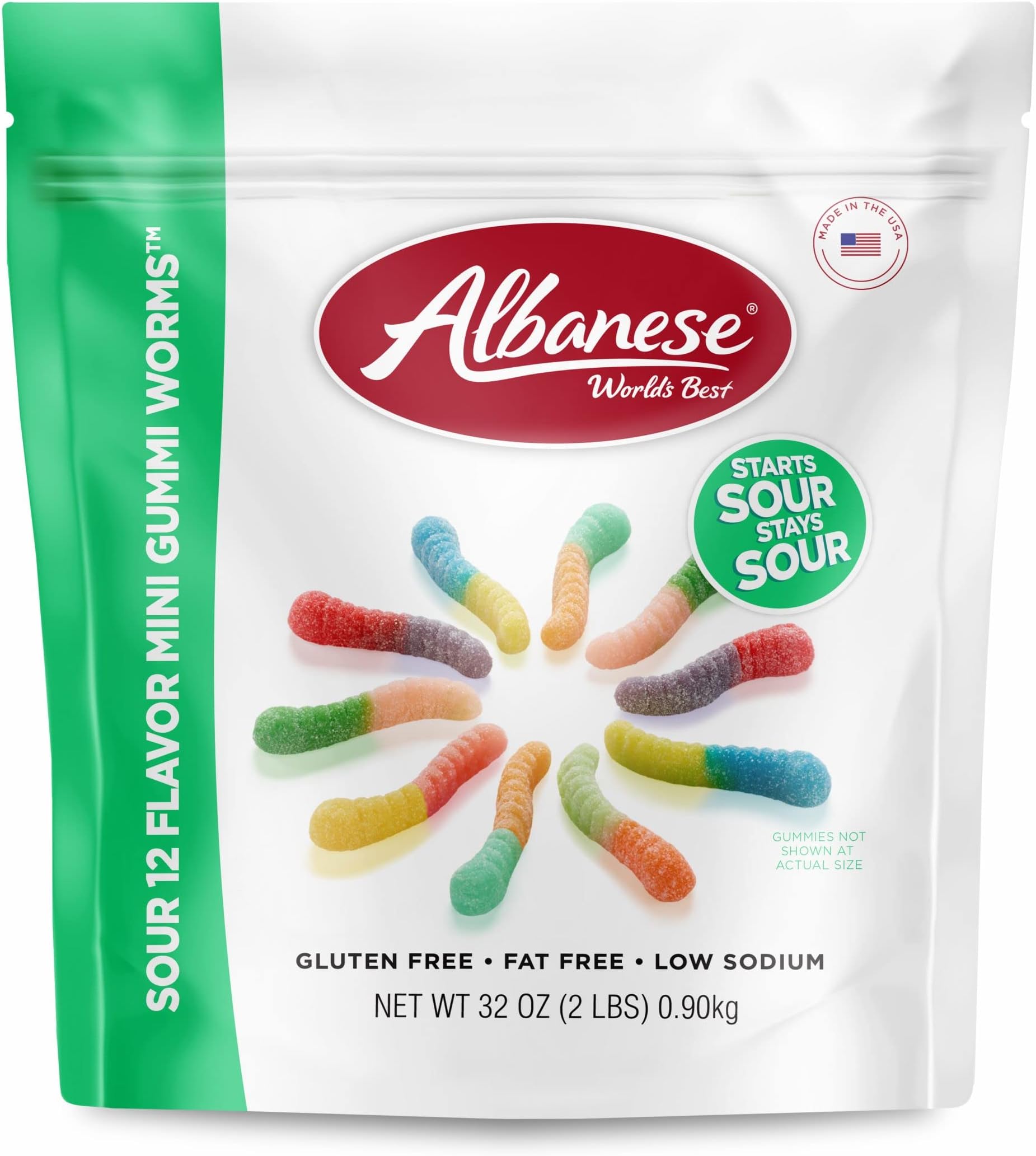 Amazon.com : Fruidles Sugar-Free Gummy Worms Candy, Delicious Fruit ...