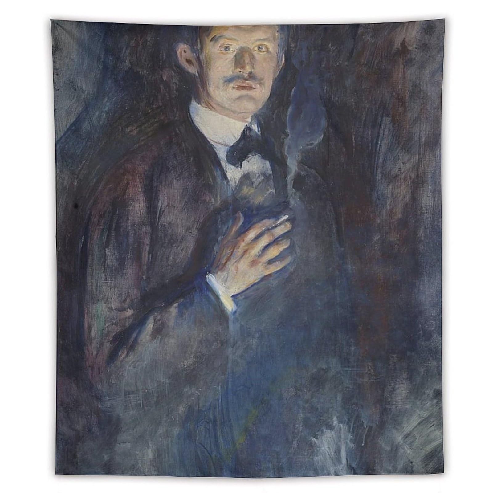 Edvard Munch Self Portrait With Cigarette Painting Self Portrait