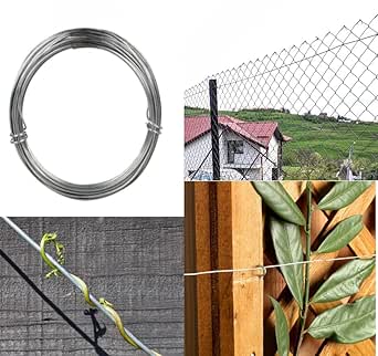 Galvanised Heavy Duty Garden Wire 3mm x 20m - Security Fencing, Horse ...