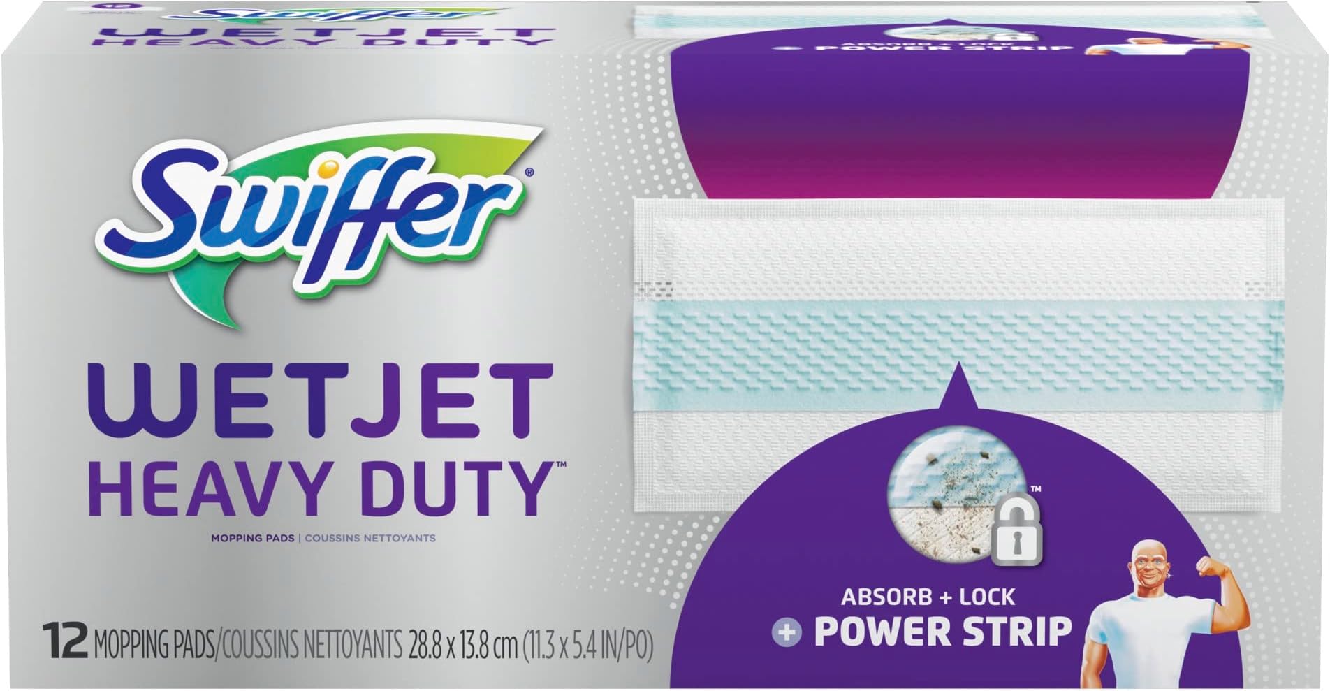 Amazon.com: Swiffer WetJet Heavy Duty Mopping Pad Refill, 30 Count ...