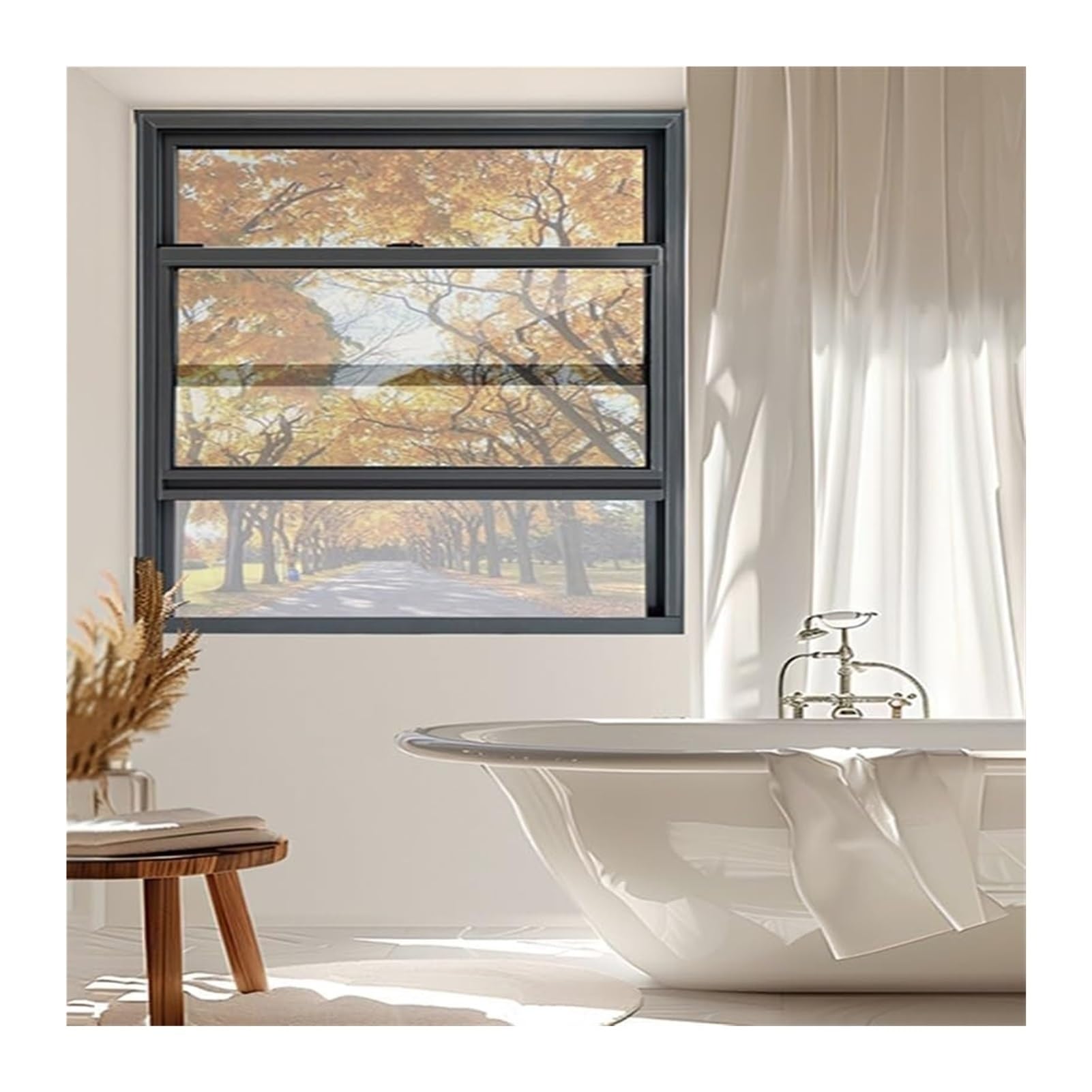 Amazon.co.jp: Aluminum Bathroom Sliding Window， Flush Mount Windows ...