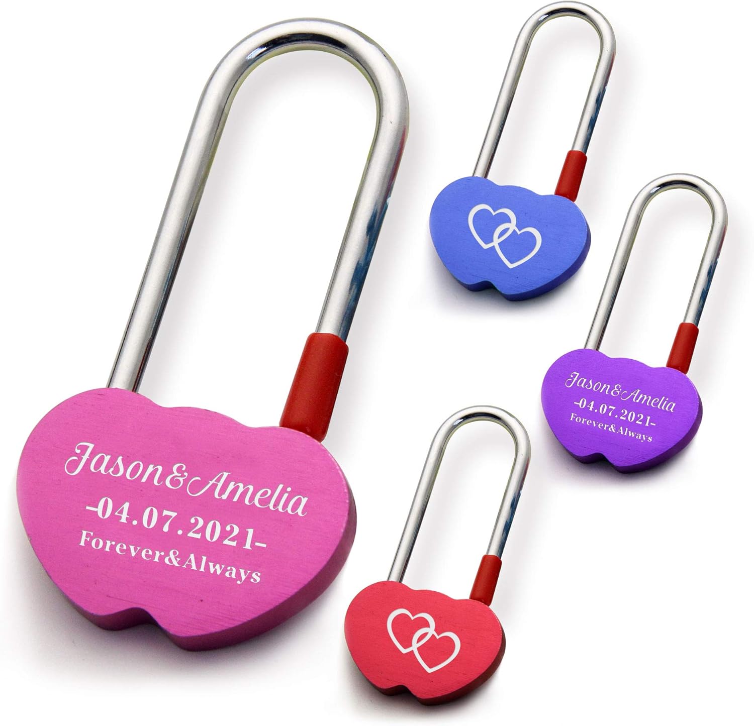 Personalized Love Lock for Her Engraved Padlock for Him Girls Couples ...
