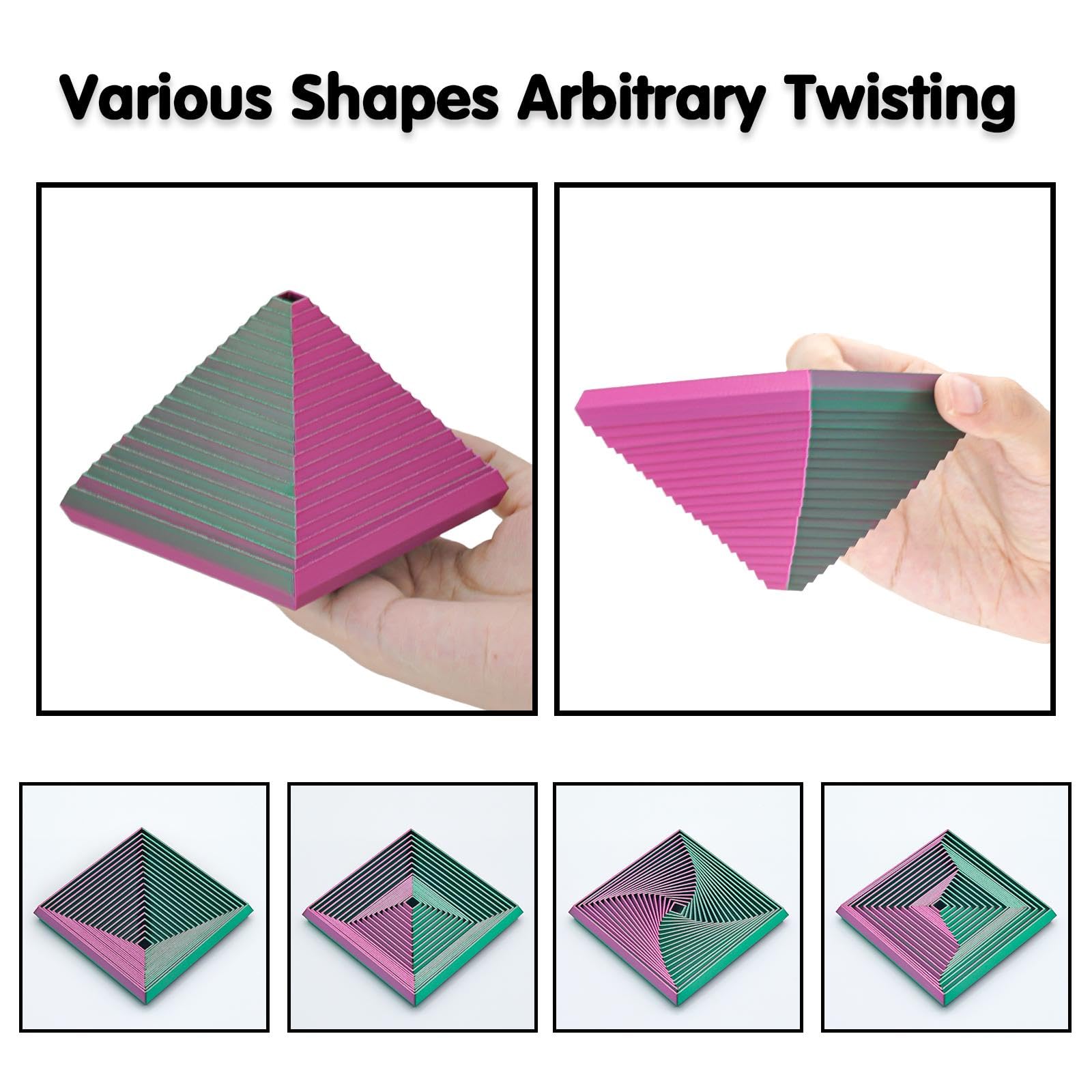 Snapklik.com : Square Fractal Fidget - 3D Printed Square Fidget Toy ...
