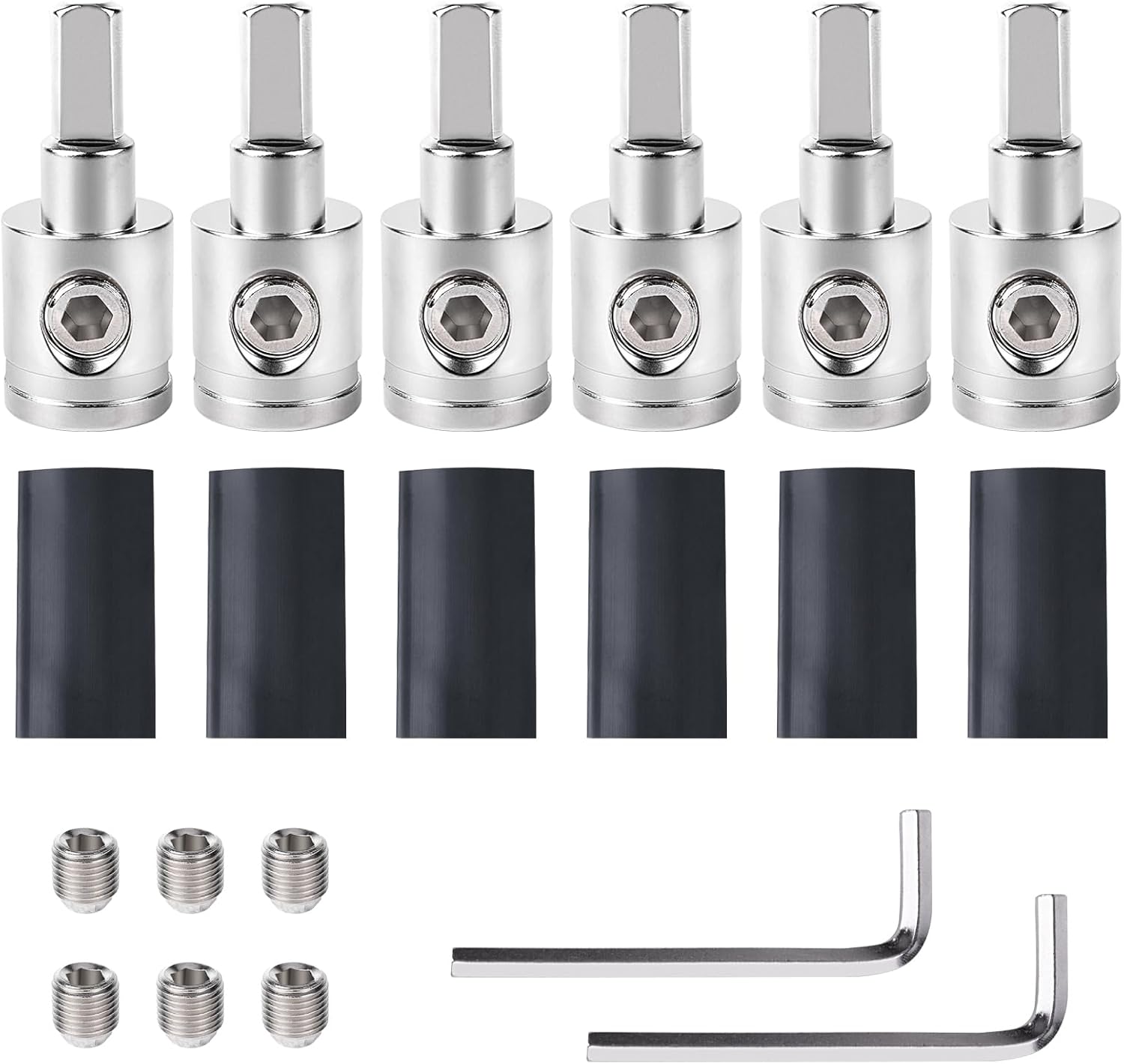 Amazon.com: Amp Input Reducer 0 Gauge to 4 Gauge (6PCS) Car Stereo ...