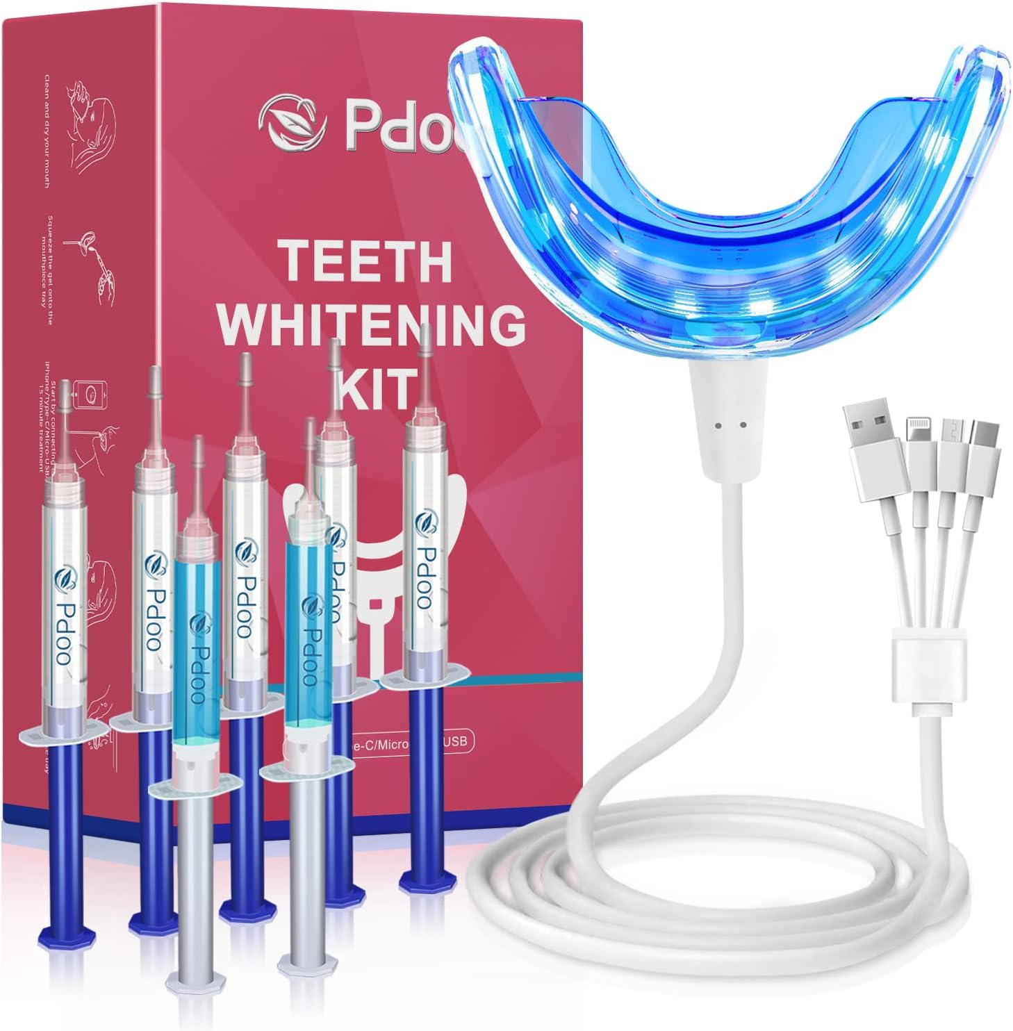 Amazon.com: Zero Glow Teeth Whitening Kit Carbamide Peroxide Syringes ...