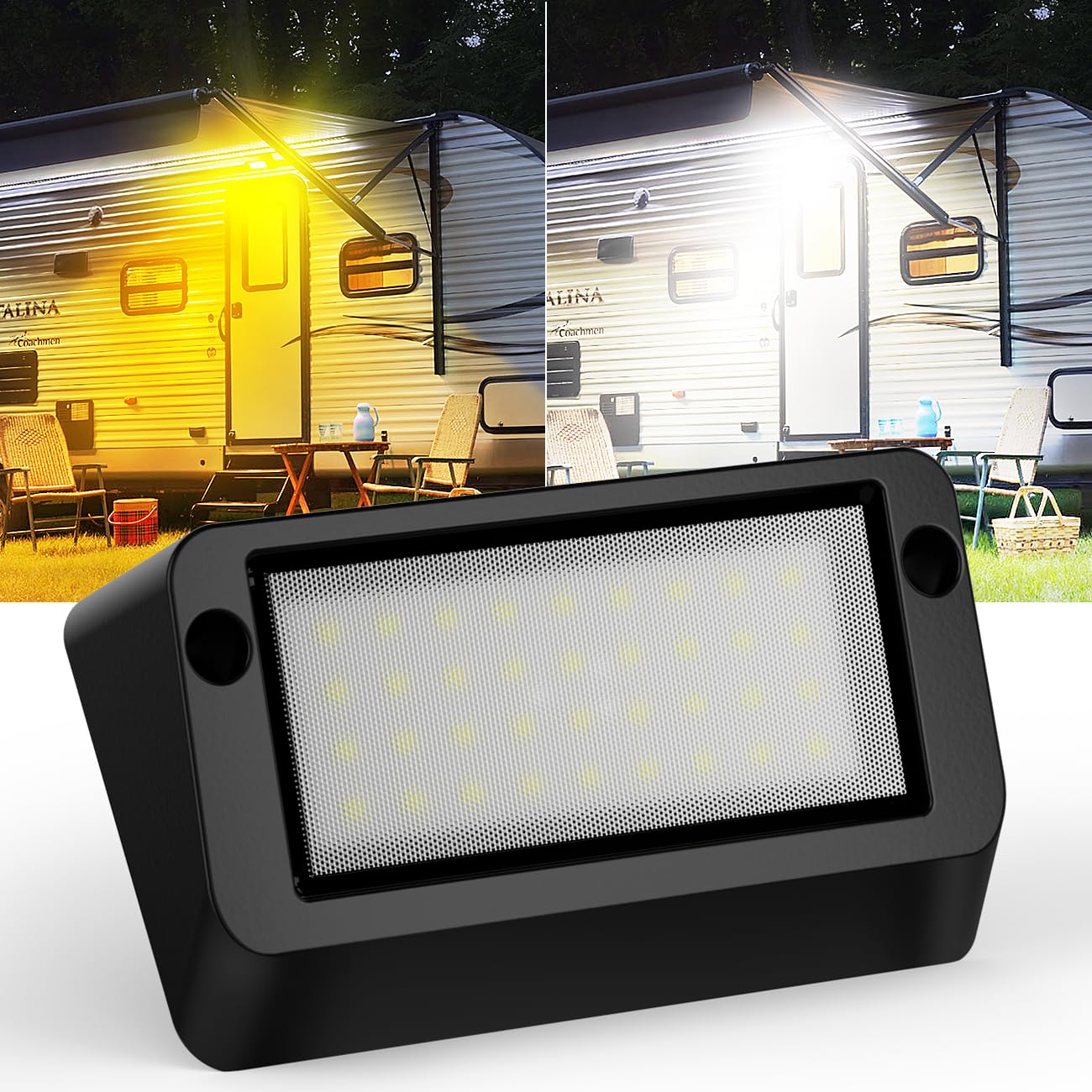 Snapklik.com : Safoner Heavy-Duty Aluminum RV Porch Light- Rustproof ...