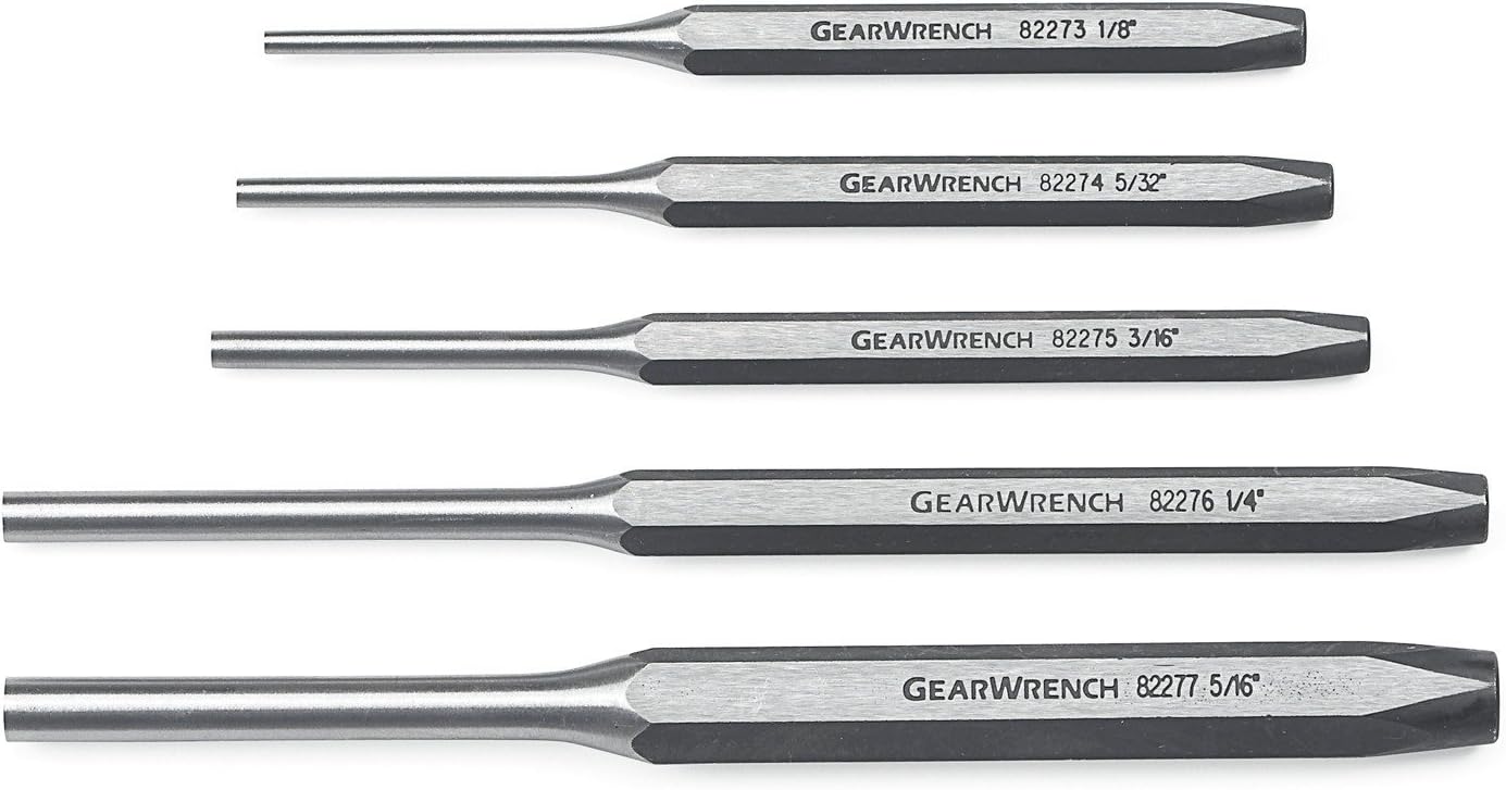 TEKTON Roll Pin Punch Set, 8-Piece (1/16-1/4 in.) | PNC93001 - Amazon.com