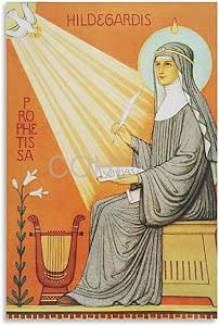 Amazon.com: Hildegard of Bingen Portrait Art Poster (1) Canvas Poster ...