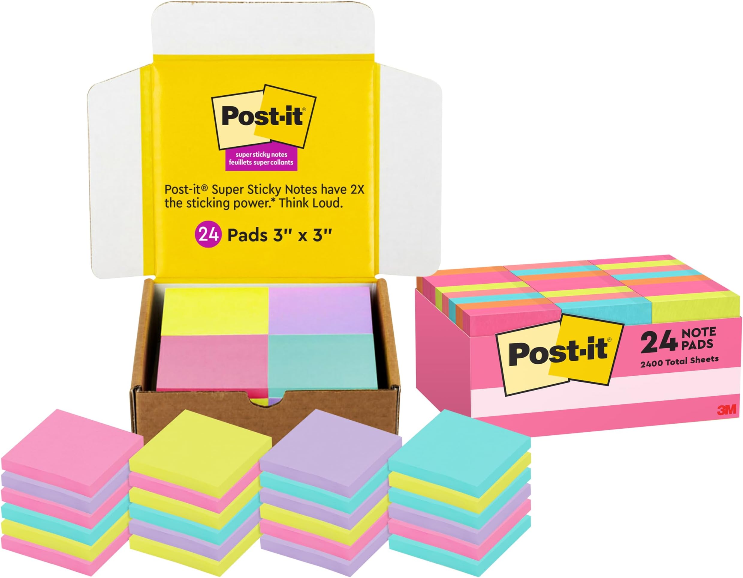 Amazon.com : Post-it Mini Notes, 1.5x2 in, 24 Pads, America's #1 ...