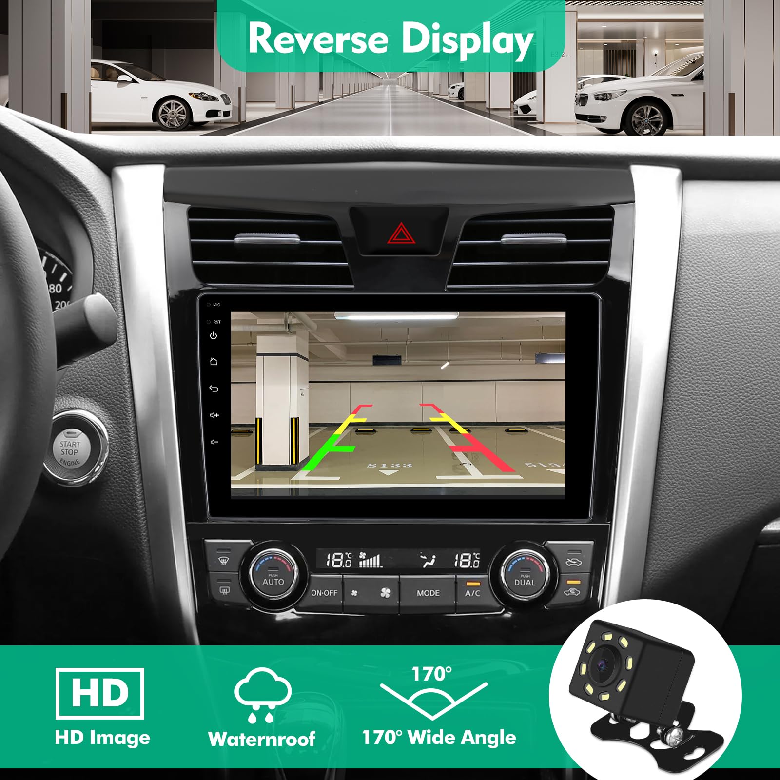 10.1-Inch IPS Touchscreen Android 10 Car Stereo for Nissan Altima 2013 ...