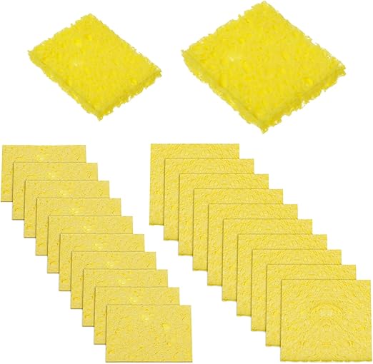 Amazon.com: 20Pcs Soldering Iron Cleaning Sponge 6x6cm Soldering Sponge ...