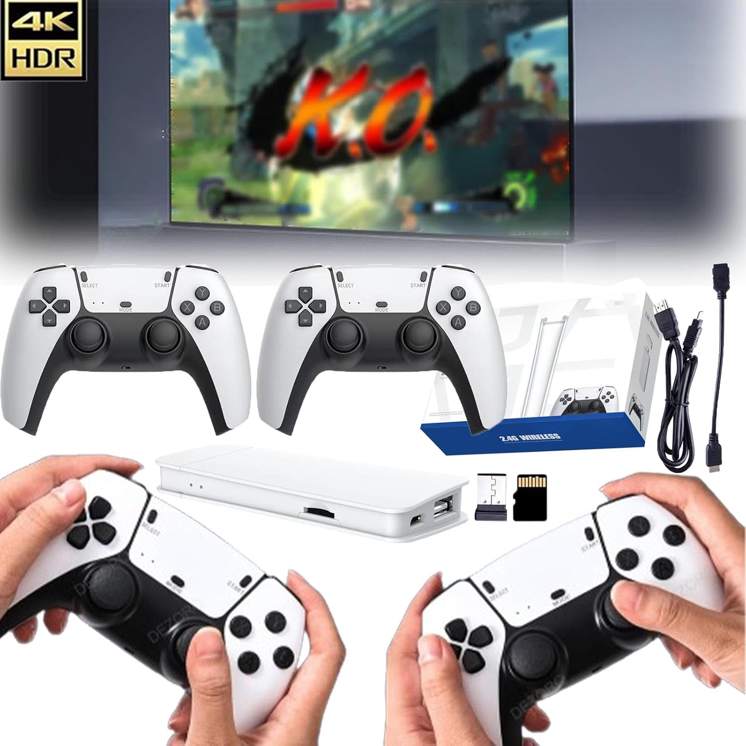 Zeus Retro 4k Gaming Stick, Zeus Retro Gaming Console, 2024 New 4k Game ...
