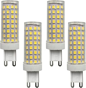 Edearkar 4-Pack 12W G9 LED Light Bulb (120W Halogen Equivalent), Warm ...