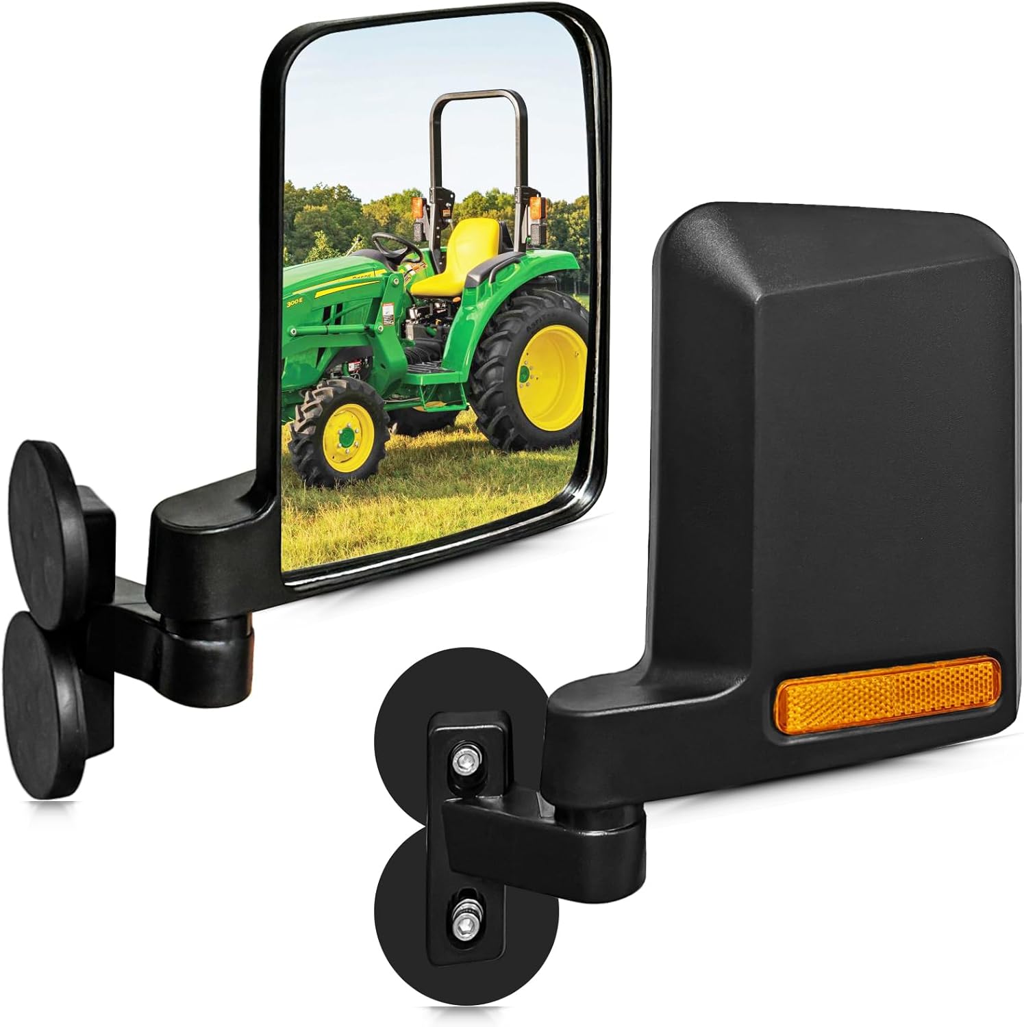 Amazon.com: UNIGT Universal Tractor Side Mirrors Compatible with ...