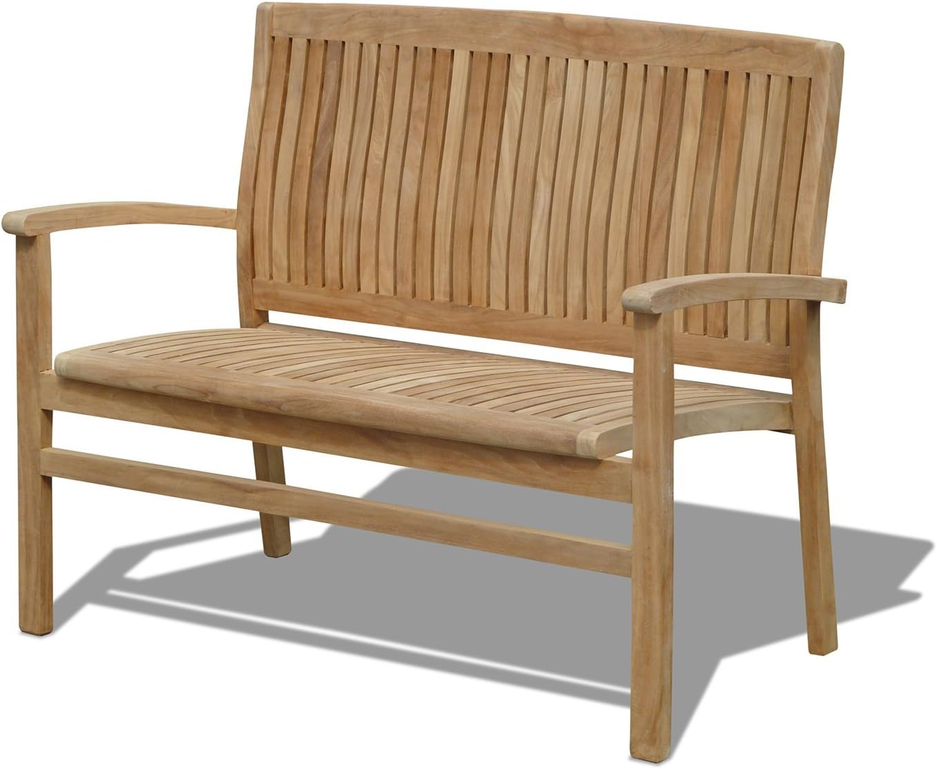 Jati Lansbury 2.2m Teak Curved Garden Bench - Grade-A Teak | 5-Seater ...