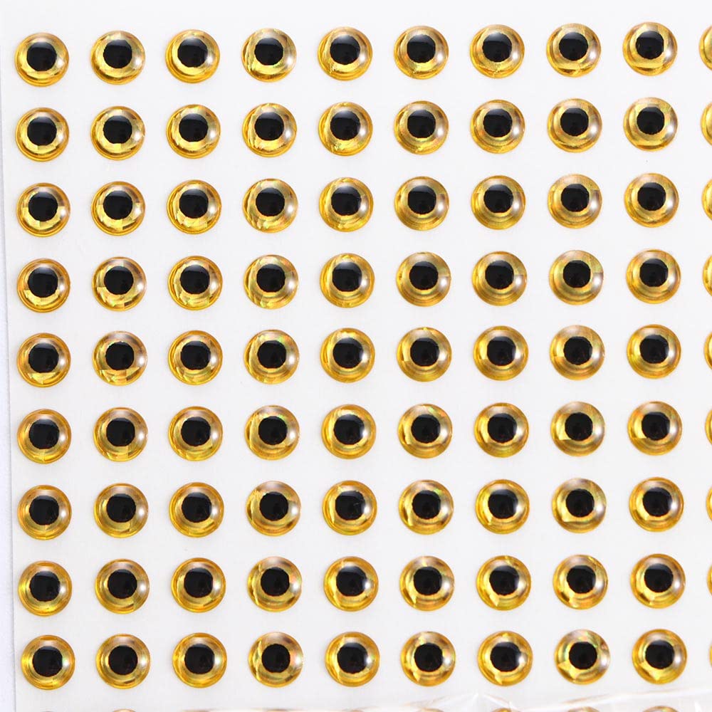 Amazon.com: BYBYCD 100pcs/lot Fishing Lure Eyes 3D Fish Eyes DIY Eyes ...