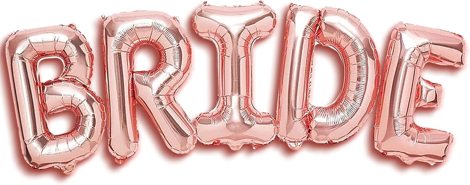 Amazon.com: KatchOn, Giant Bride Balloons Rose Gold - 40 Inch ...