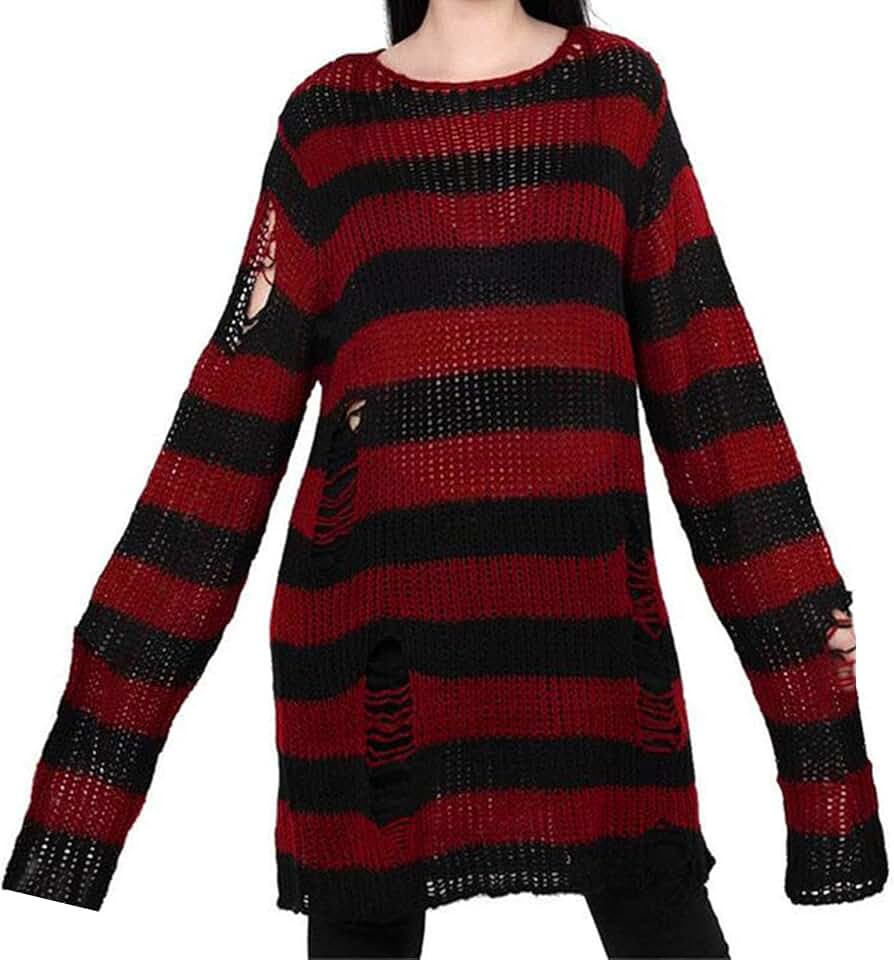 Amazon.co.uk: red and white striped jumper