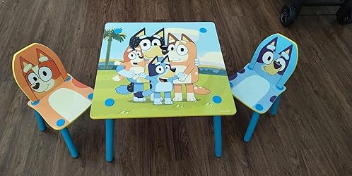Amazon.com: Bluey Furniture - Includes Table and 2 Chairs - Perfect for ...