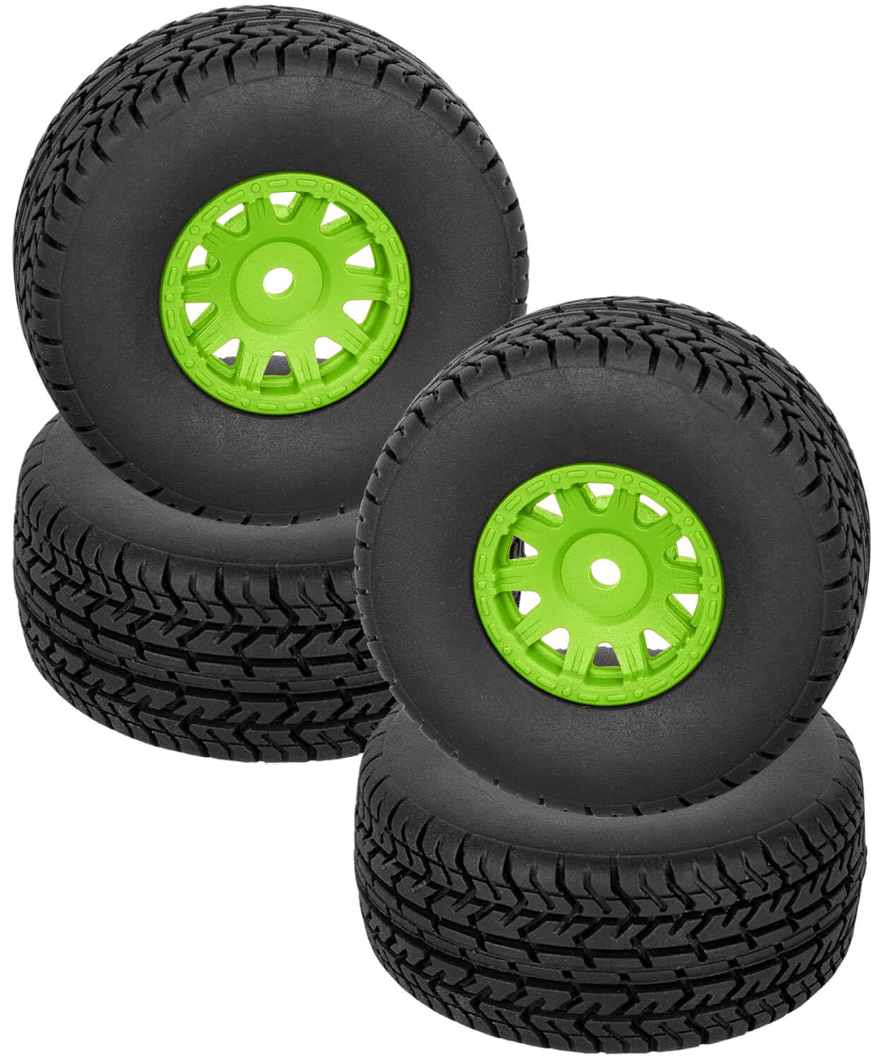 Amazon.com: BRCatWPark RC Front/Rear Wheel Tires for 1/14 Mojave Grom ...