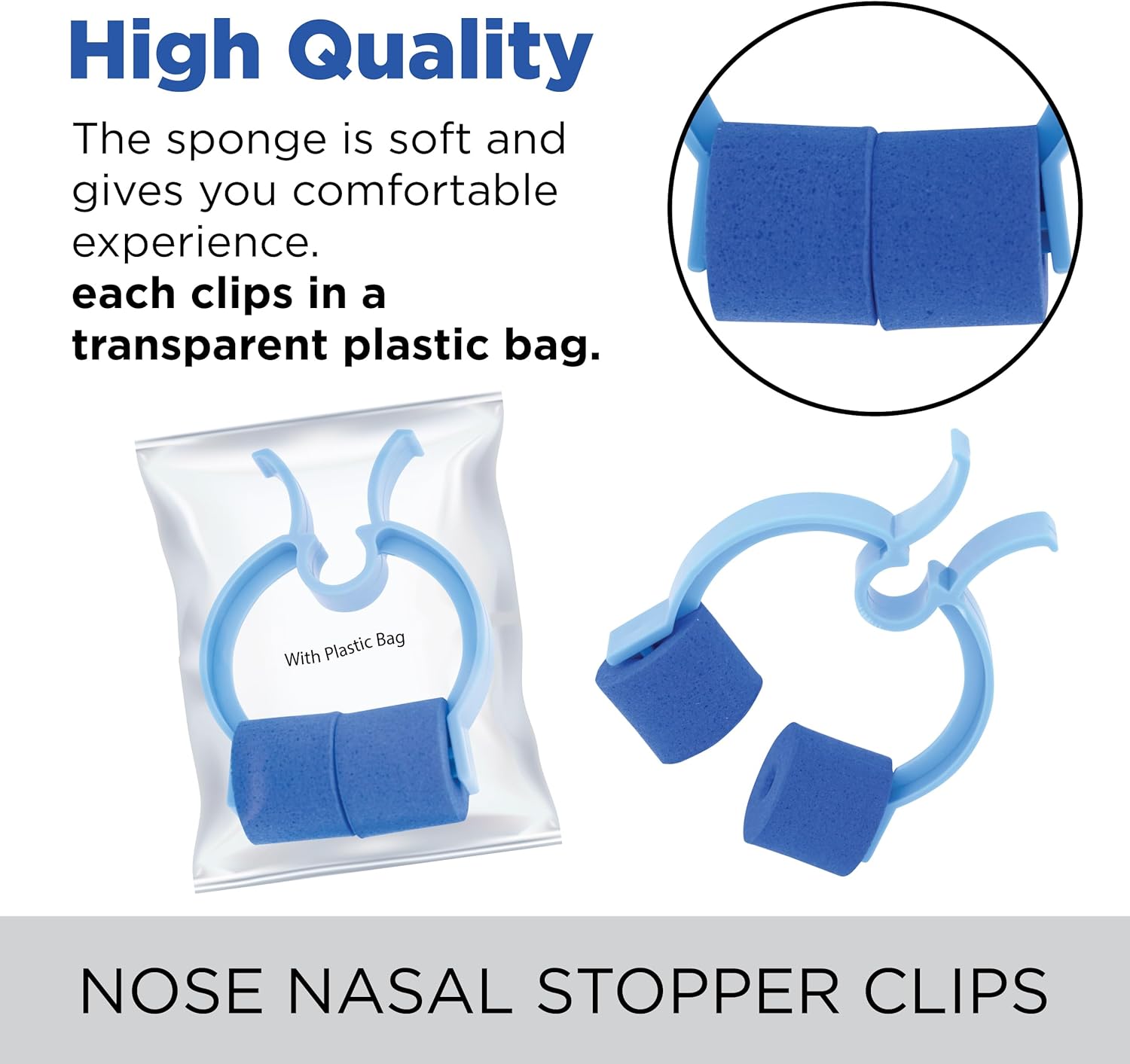 Otto Tech 6 piezas, clips de tope de nariz, clips de tapón nasal de ...