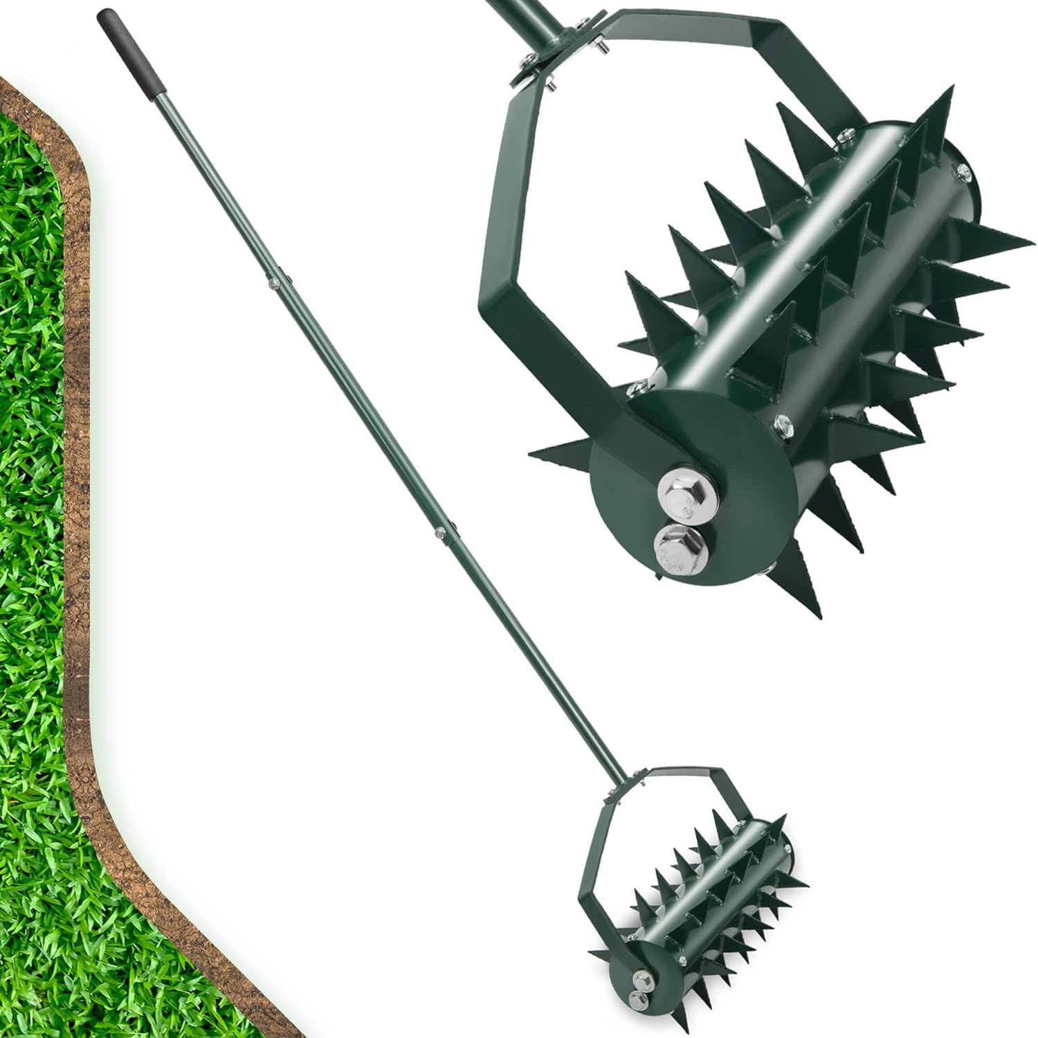 Amazon.com : Lawn Aerator, Upgraded Manual Aerator Lawn Tool w ...
