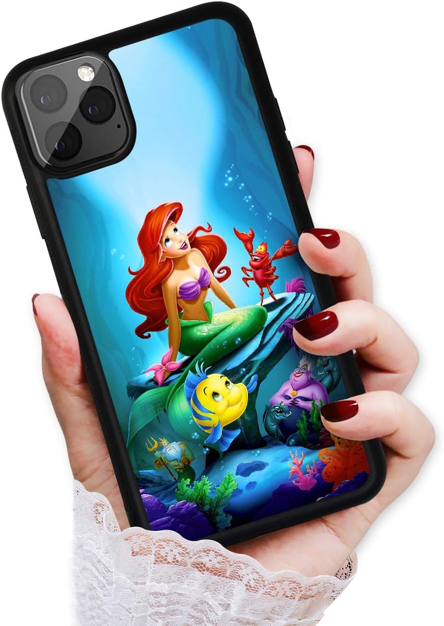 Amazon.com: iPhone 15 Disney Princess Ariel Flounder and Sebastian ...