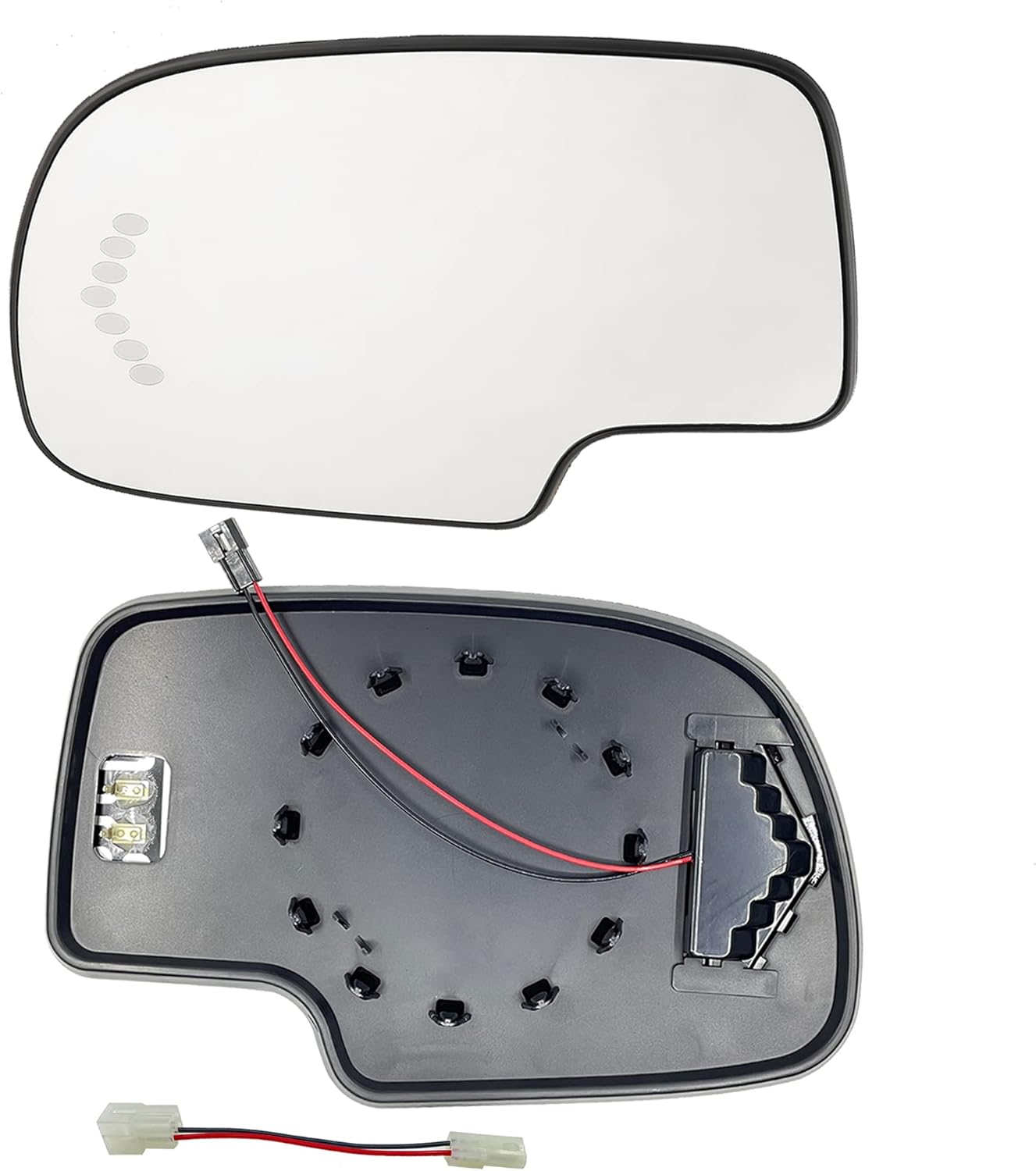 Amazon.com: Silverado Driver Left Side Heated Mirror Glass Compatible ...