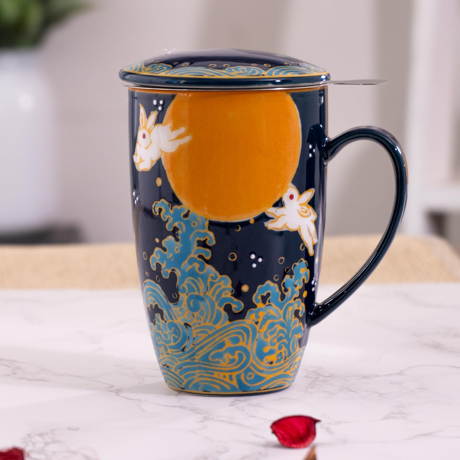 Amazon.com: Urban Tokyo Tea Mug With Lid and Stainless Steel Infuser ...
