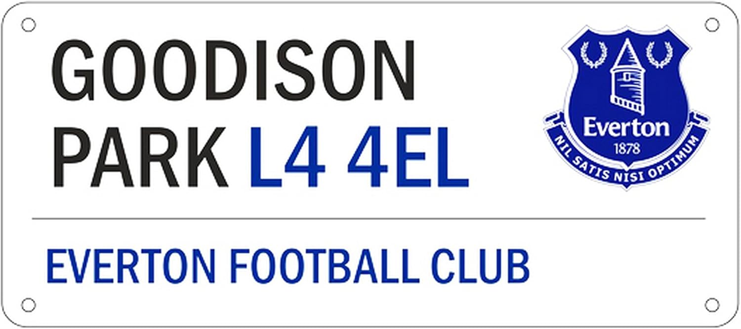 Club Licensed Everton Goodison Park Street Sign - One Size : Amazon.co ...