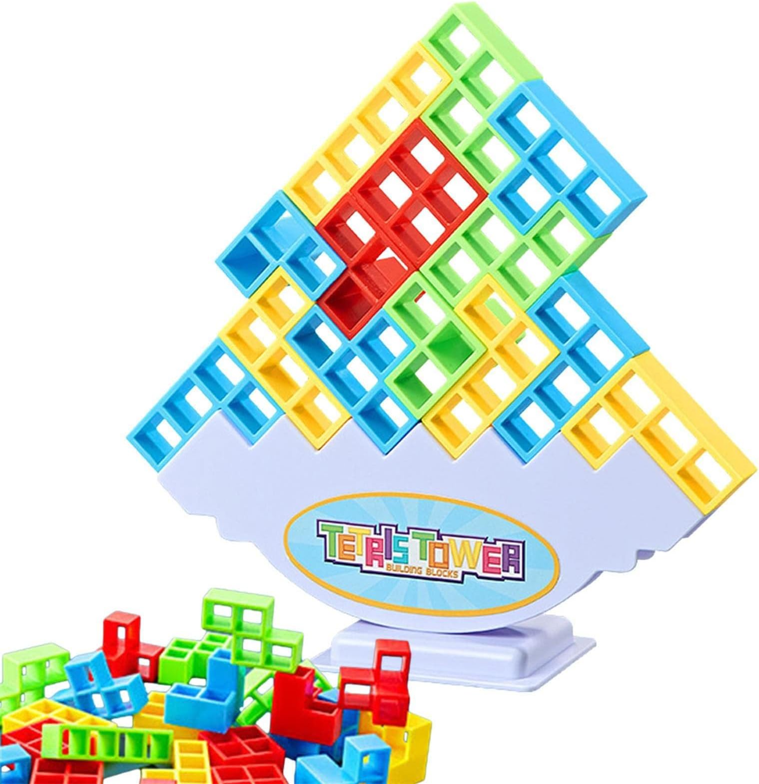 Joyzzz Tetris Balance Game, Tetra Tower Game with 22 Cards, Balance ...