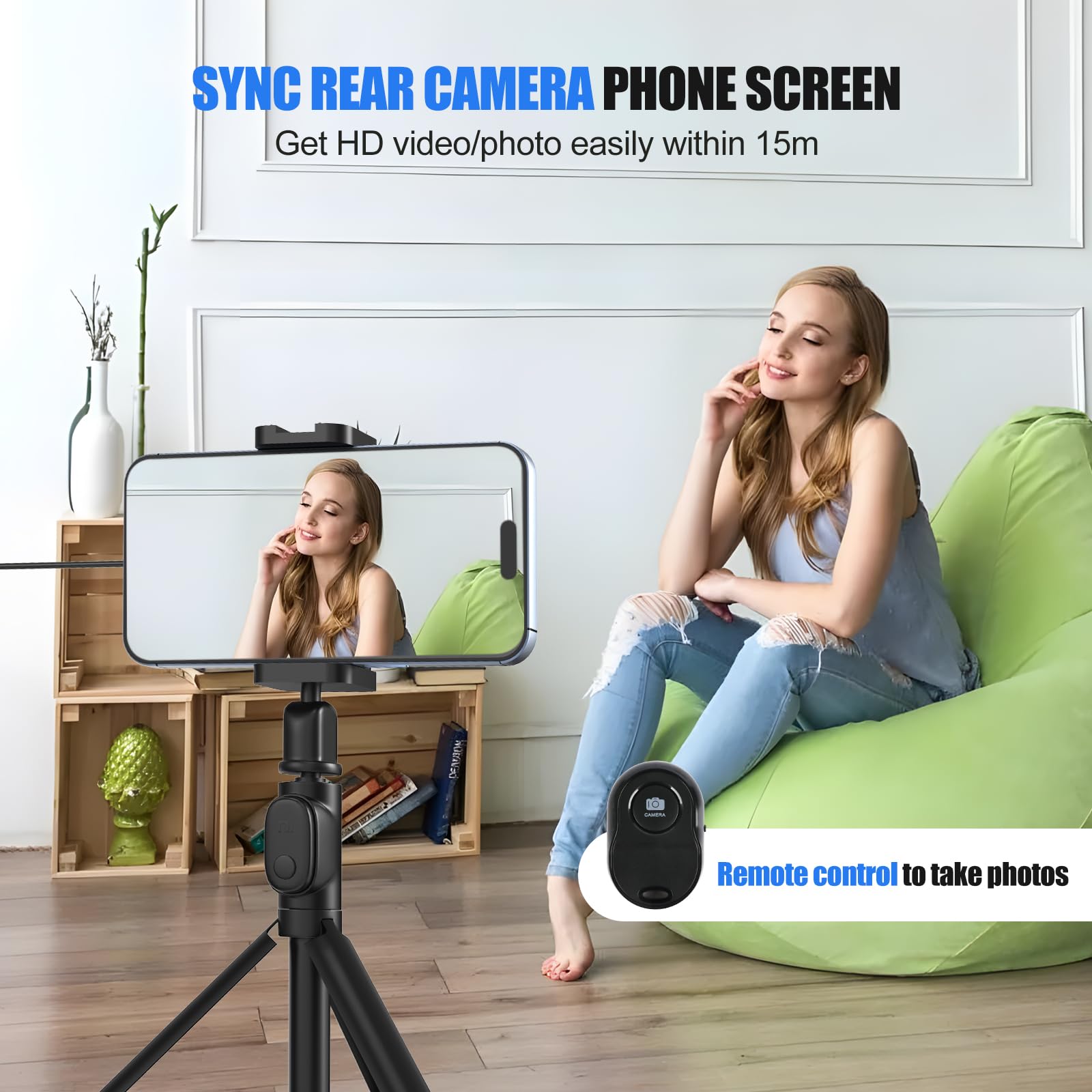 Snapklik.com : APEKX 5" Enhanced Selfie Monitor Screen - Compact Cell ...