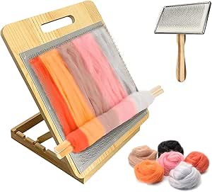 Amazon.com: Gkesgm Wool Blending Board and Carding Brush Set for Fiber ...