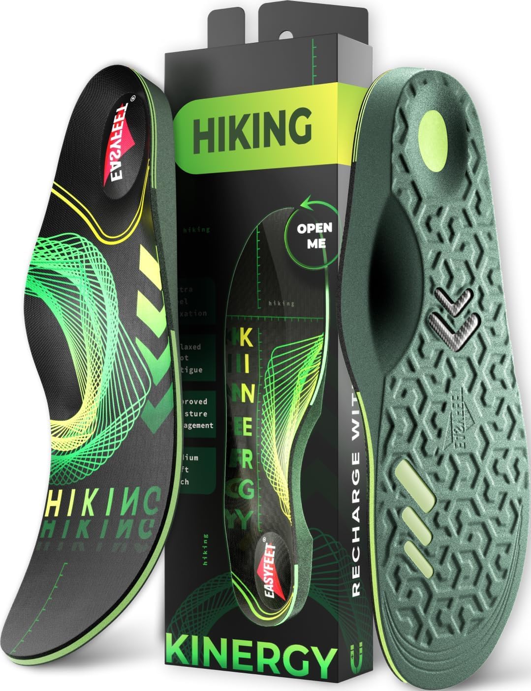 Amazon.com: Hiking Boot Insoles Men Women - Arch Support Inserts ...